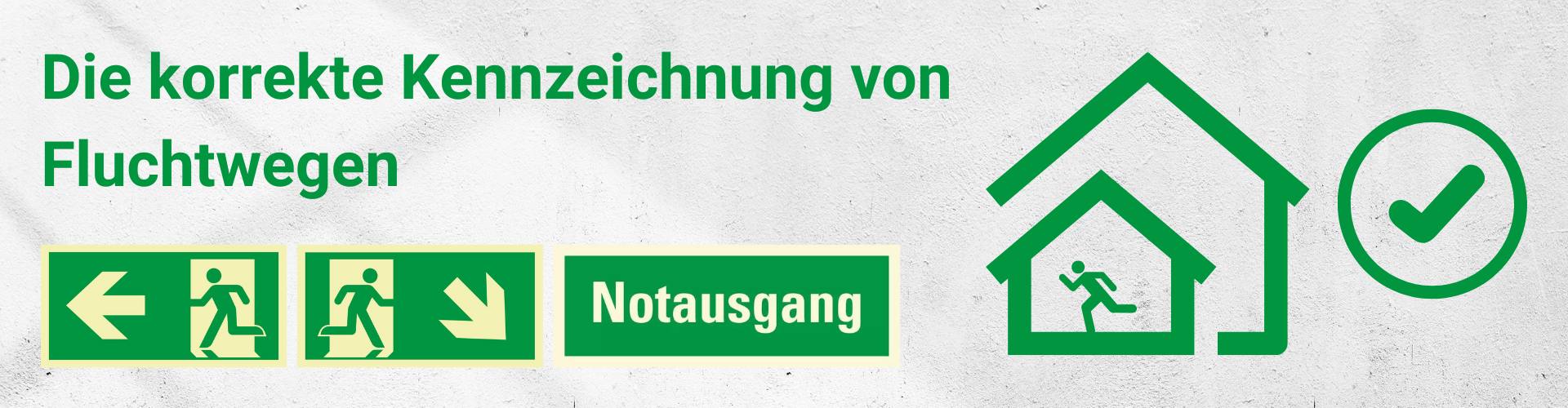 Tipps zur korrekten Kennzeichnung von Fluchtwegen