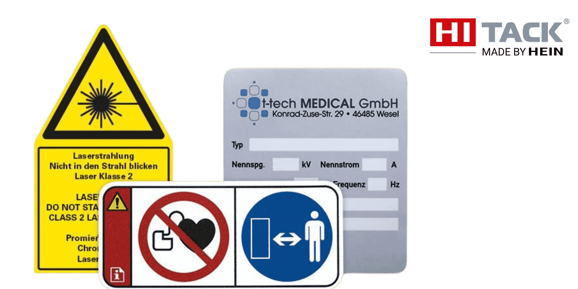 HI-TACK: Individuelle Aufkleber für technische Kennzeichnung | HEIN
