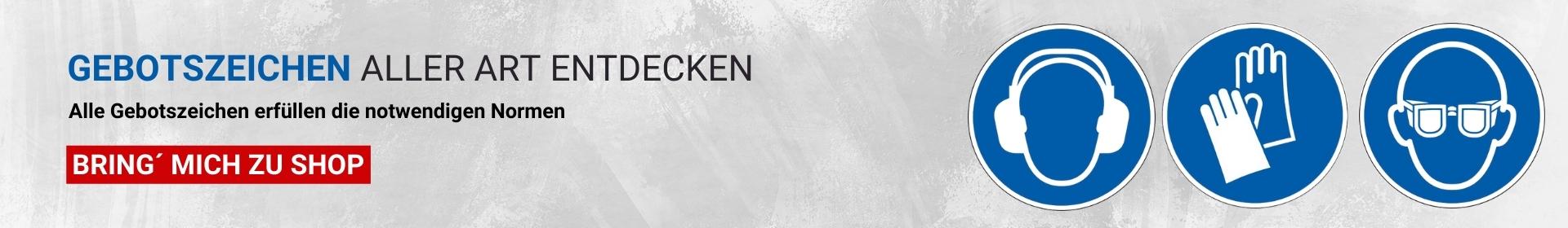 Die wichtigsten Informationen zu Gebotszeichen