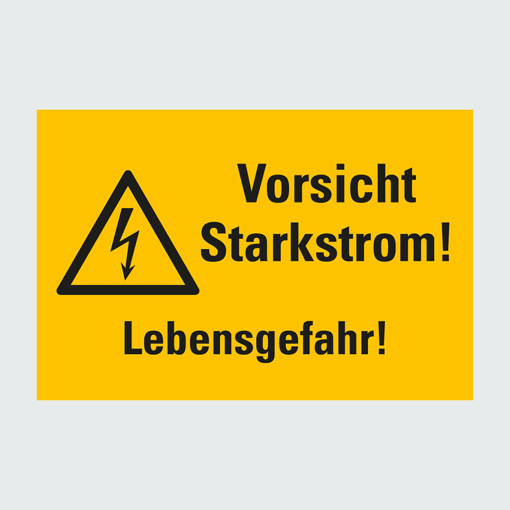 ⚡ Warnschilder Strom & Elektro online bestellen ︎ HEIN