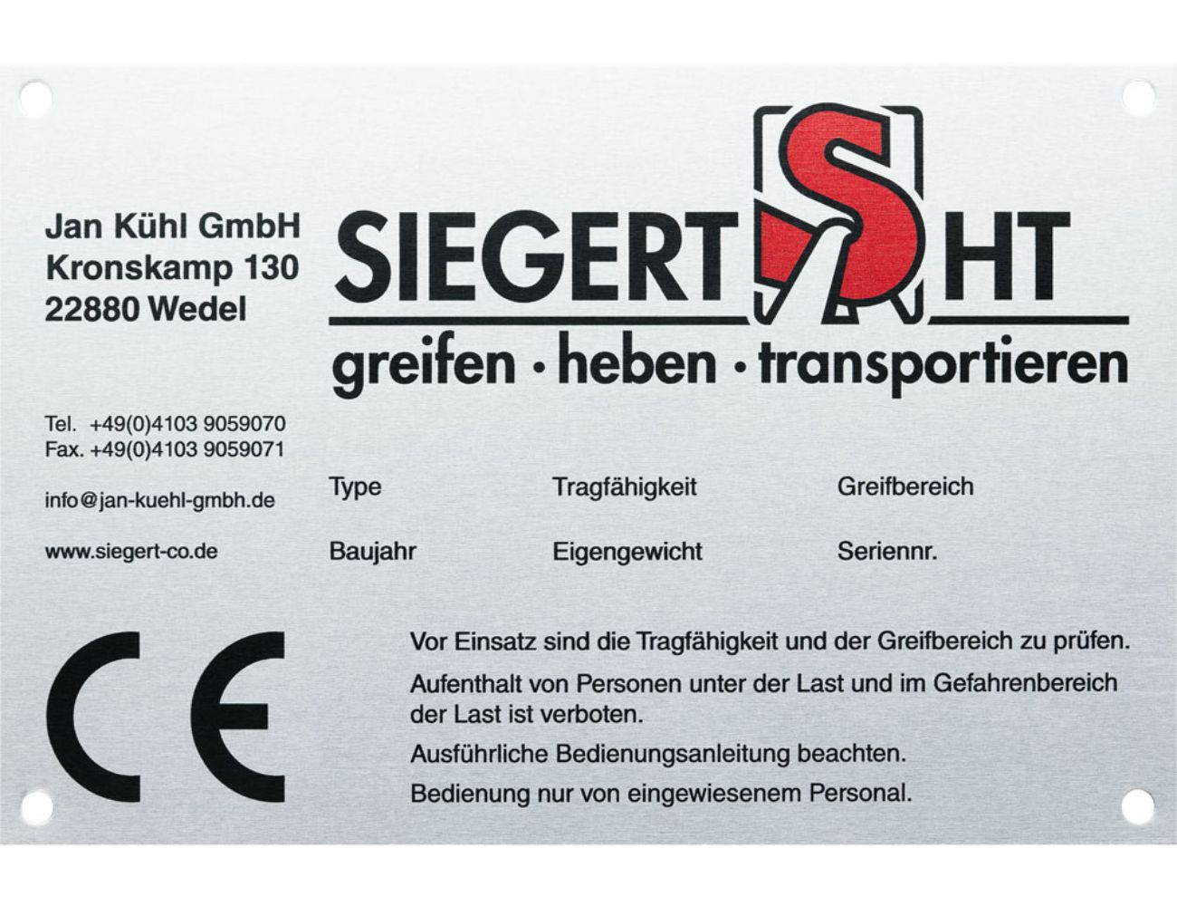 HEIN Industrieschilder ︎ Ihr Kennzeichnungsprofi