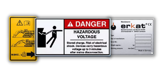 HEIN Industrieschilder ︎ Ihr Kennzeichnungsprofi