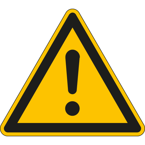 Warnschilder mit Ausrufezeichen: Normgerechte Sicherheitskennzeichnung | HEIN